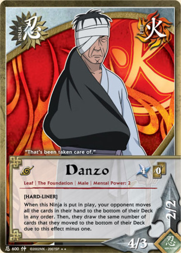 Danzo - N-600 - Rare - 1st Edition Emerging Alliance Damaged - Naruto | eBay
