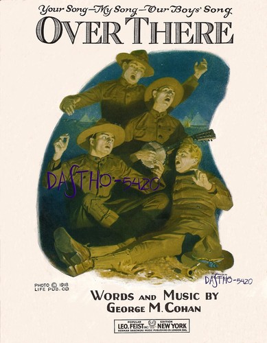 Over There (1918) George Cohan, Norman Rockwell Print Reproduction ...