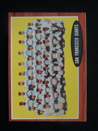 1962 Topps Baseball Card #226 Giants Team (NM+) | eBay