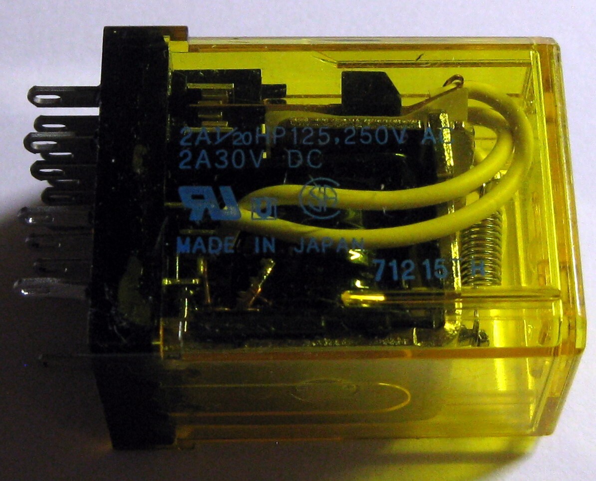 125/250 V AC - 2A Relay - 4PDT 4 Form C Four Pole Double Throw Relay ...