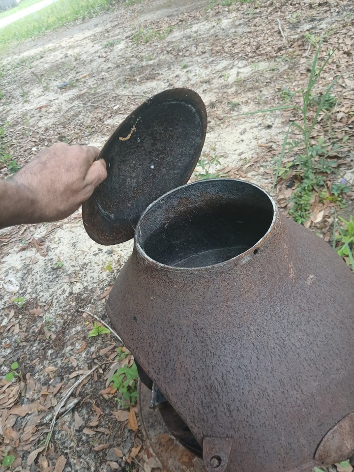 Restored Cast Iron Cauldron Fire Pit Pot 26" x 26" GA9771 | eBay