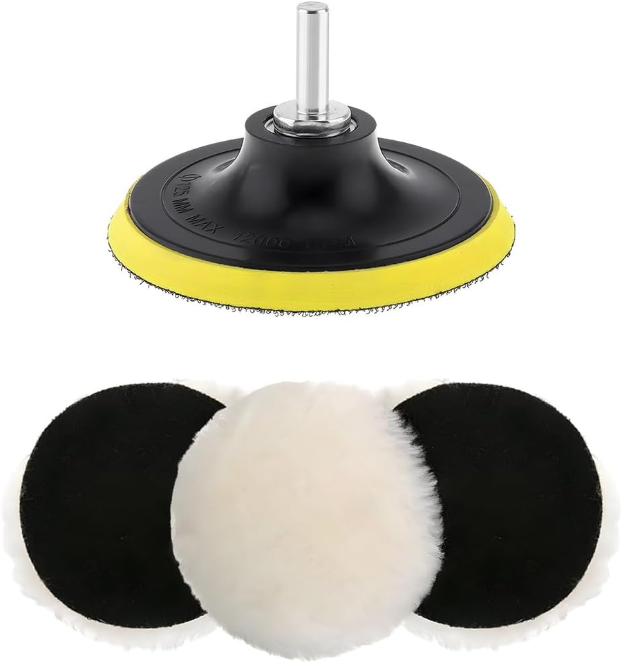 Wool Polishing Buffing Pad, Polisher Buffing Wheel Wool Pads with M10 ...
