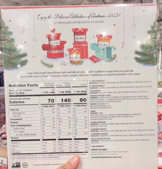 Bonne Maman Advent Calendar 2025 12 Mini Jams Spreads Christmas EXP 6/ ...