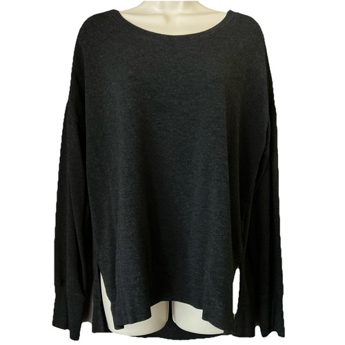 Active Life Sweatshirt Charcoal Grey Women’s Pullover Long Sleeve ...
