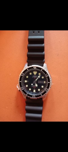 Citizen Promaster 42mm Silver Stainless Steel Case with Black Rubber ...