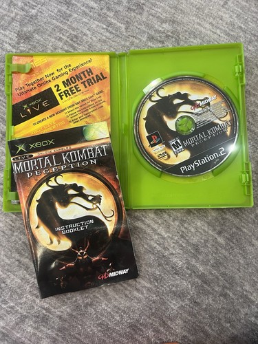 Mortal Kombat Deception Xbox Cover With Play Station 2 Disc | eBay
