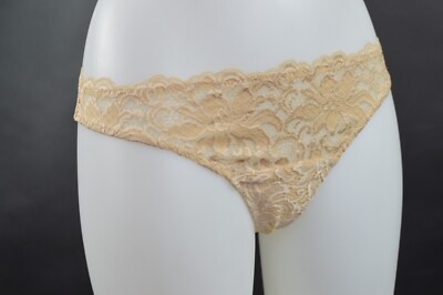 LA PERLA Dessous - Italienischer Spitzen-Tanga in Gold - Luxus Lingerie ...