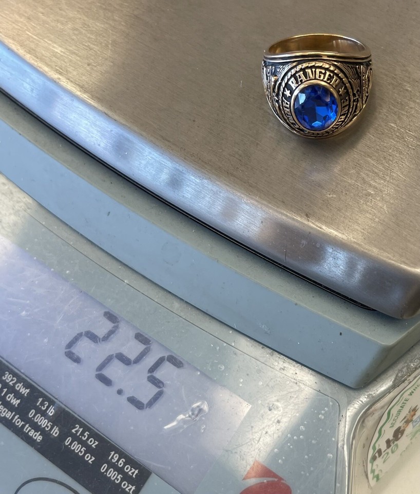 14K Solid Gold US Army Airborne Ranger Ring ...