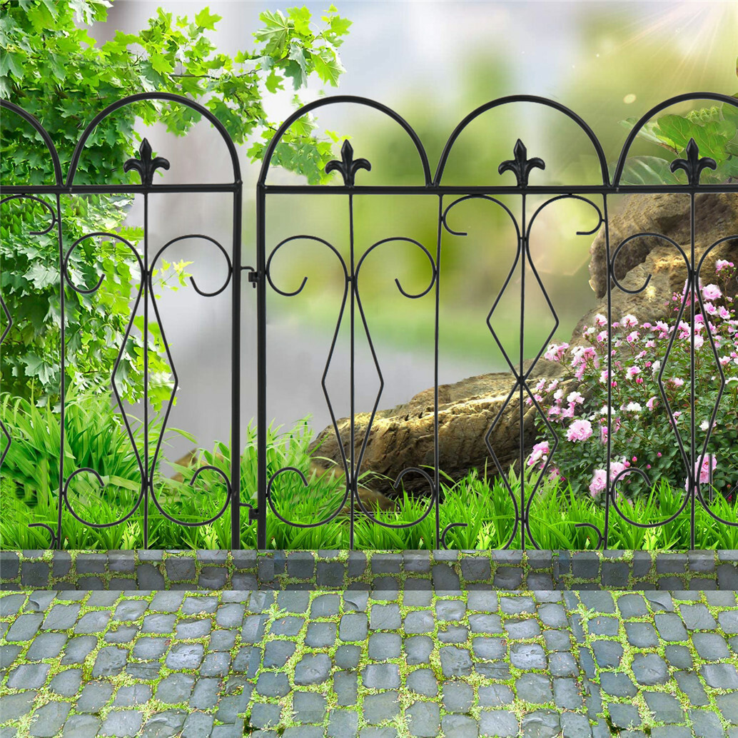 Wrought Iron Garden Fence Borders Wrought Iron Garden Fence Panel