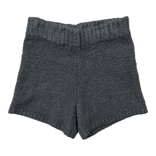 Skims by Kim Cozy Knit High Waist Fuzzy Shorts Green Women’s Size S/M ...