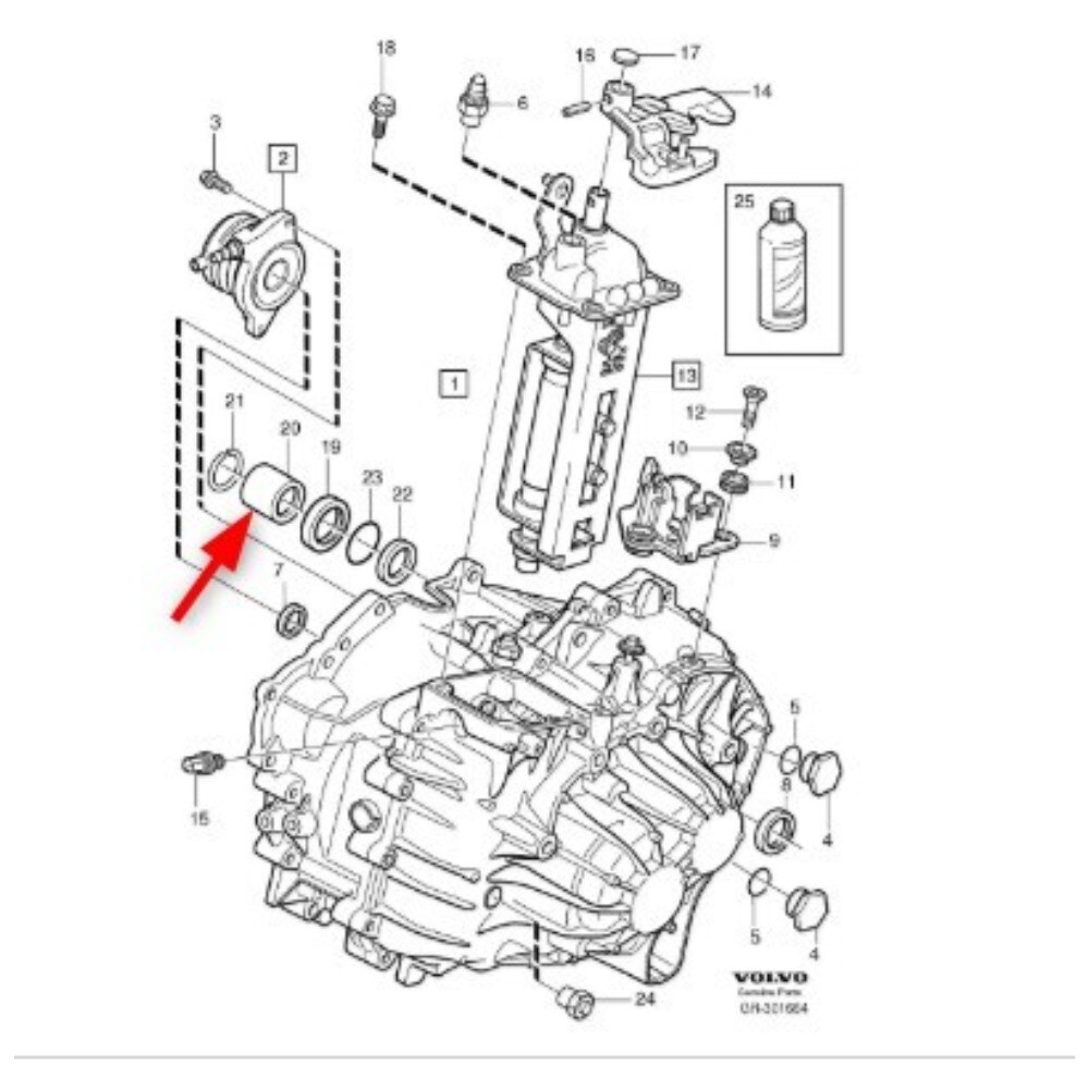 MASIERO 62803 Sleeve for Volvo M66 AWD 47 Teeth 31437249, 31325358 ...