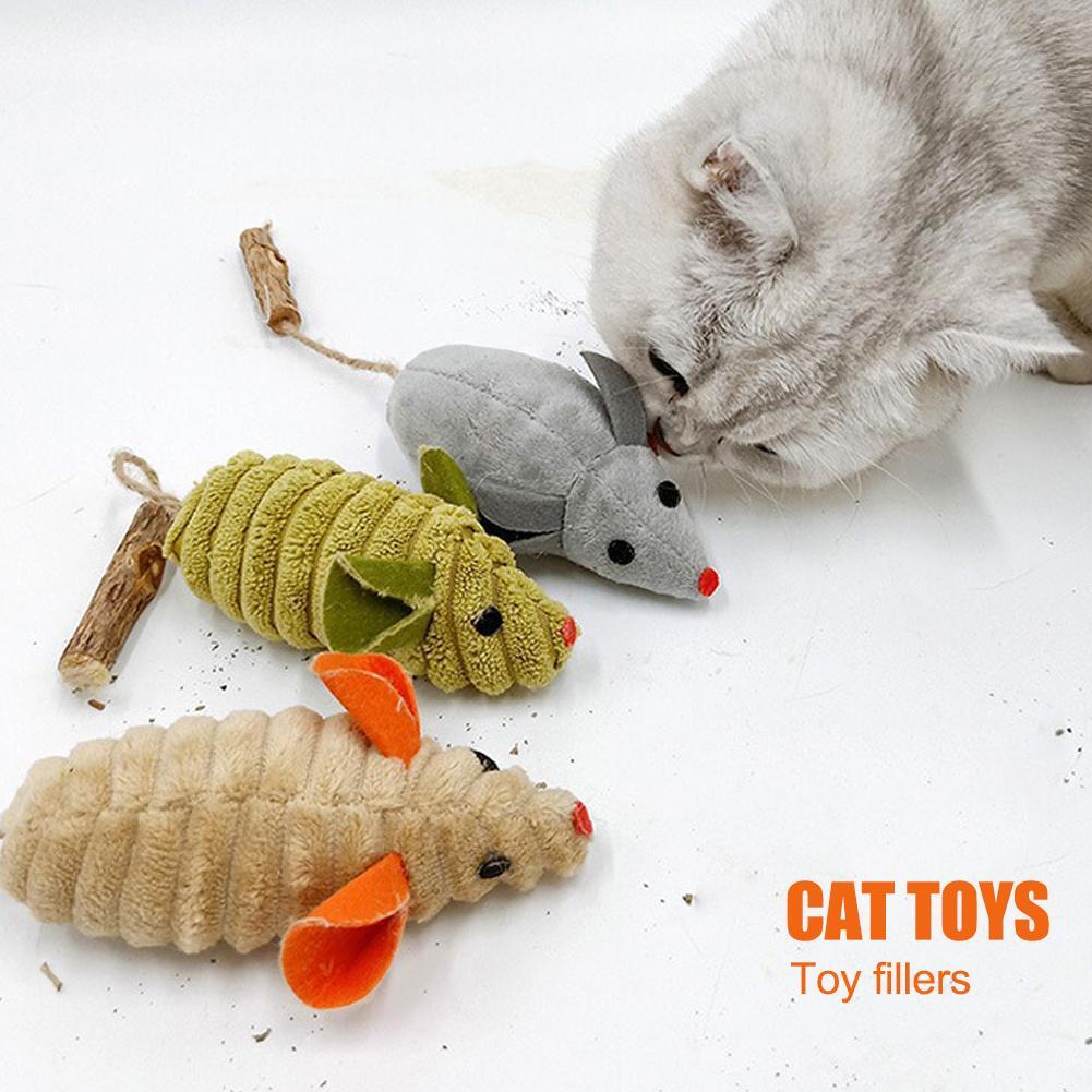 Pet Toy Catnip Mice Cats Toys Fun Plush Mouse Cat Toy For Kitten Cute ...