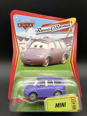 Disney Pixar Cars Mini Van (Minny) Radiator Springs 1:55 Purple GPS ...