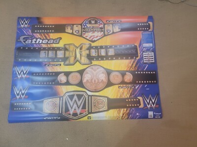 Fathead WWE Title Belt Collection Decals - WWE Wall Decor - Brand New ...