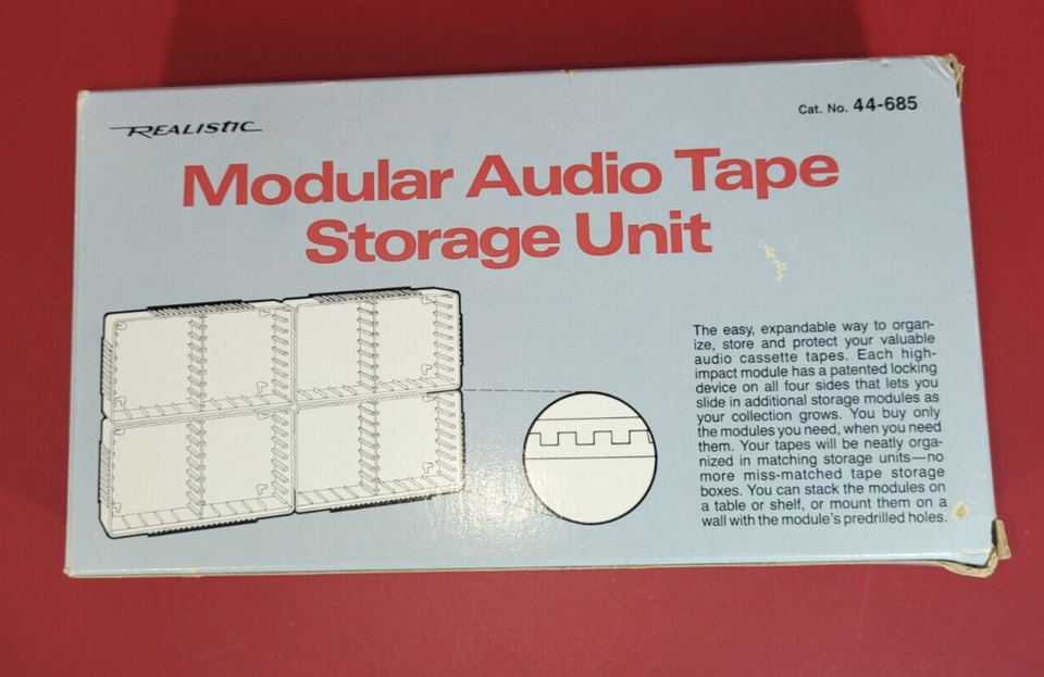 Vintage Realistic Modular Audi Tape Storage Unit 10 Boxed /16 Unboxed ...