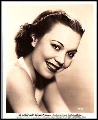 HOLLYWOOD BEAUTY JANE WYMAN STYLISH POSE STUNNING PORTRAIT 1937 ORIG ...