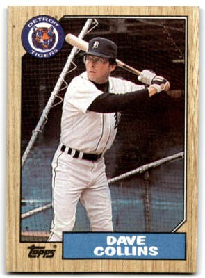 1987 Topps Baseball Card Dave Collins Detroit Tigers #148 | eBay