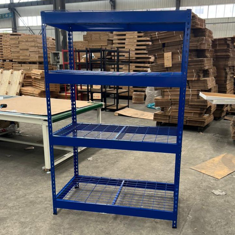 4X Heavy Duty Shelving 400KG UDL Mesh Shelves 4 Levels H180xW120xD60cm ...