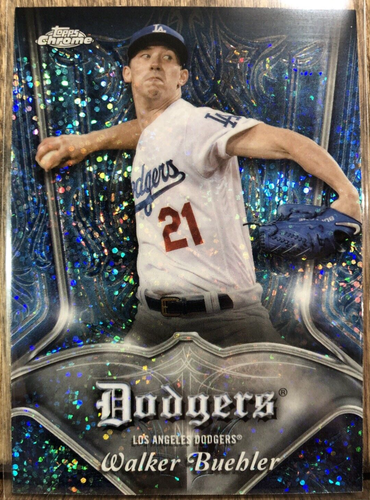 2022 Topps Chrome Walker Buehler Pinstriped Sparkle Insert #P-25 LA ...