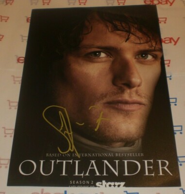 SAM HEUGHAN SIGNED OUTLANDER SEASON 2 POSTER 8X12 PHOTO AUTOGRAPH COA ...