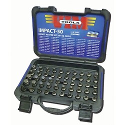 VIM Tools VIMIMPACT50 VIM Tool 50-Piece 3/8 in. Square Drive Impact ...