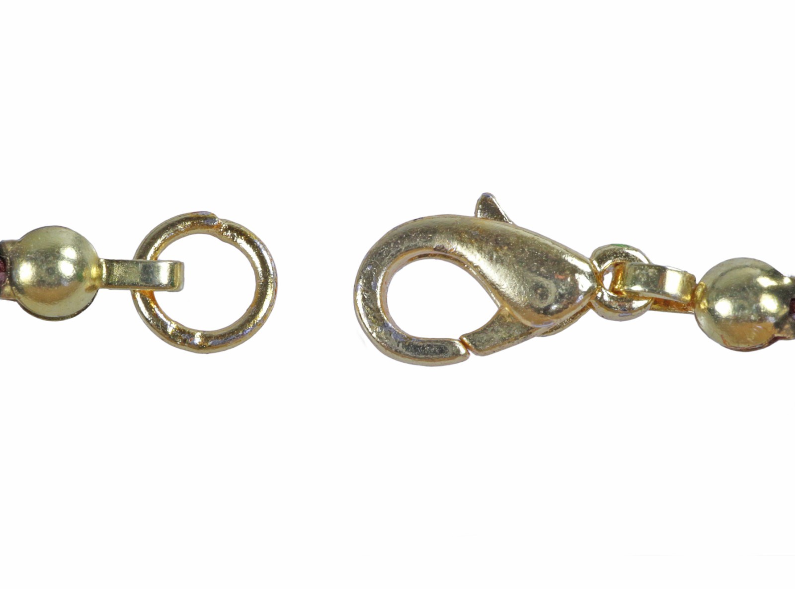 Onyx black splinter chain with carabiner closure gemstone healing stone ...