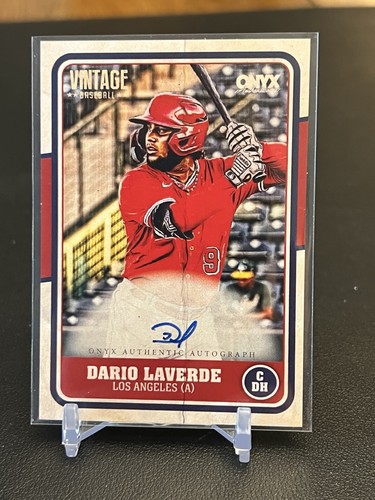 Dario Laverde 2025 Onyx Vintage Baseball On Card Auto - Angels | eBay