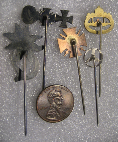 German Military Stick Pins lot of 5, mini size, ww1, 1950-s | eBay