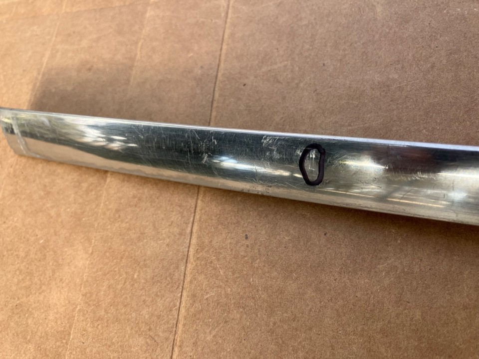 1955-57 Chevy Sedan Lower Exterior Backglass Rear Window Stainless Trim ...