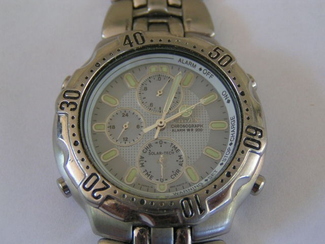 Citizen Chronograph Watch Alarm WR 200 Men's ECO Driv… - Gem