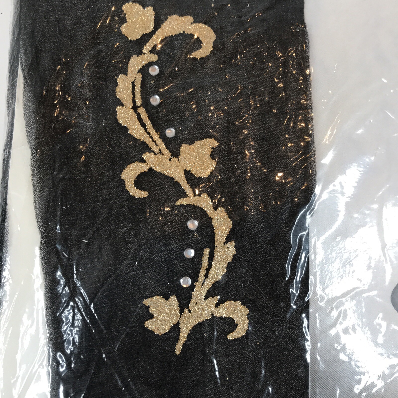 Legworks Pantyhose Vintage Inspiration Fashion Patterns Black Gold ...