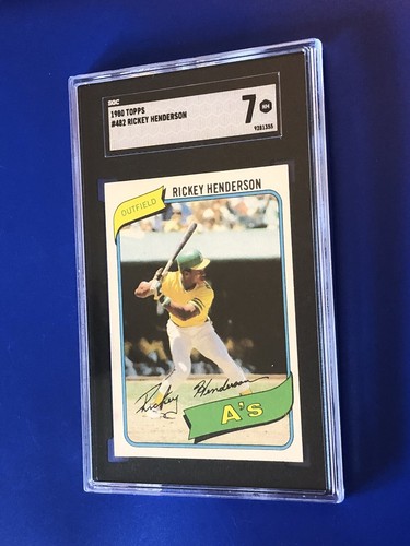 1980 TOPPS Baseball Card #482 - RICKEY HENDERSON ROOKIE SGC 7 | eBay