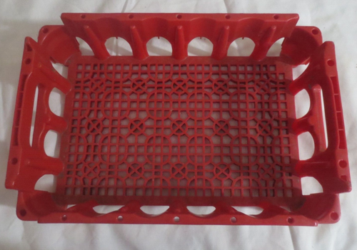 Coca-Cola Property of CCBCC 24 Bottles Red Plastic Case Used Rounded ...