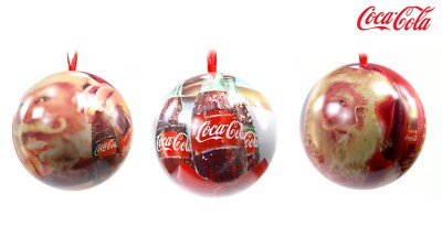 Red Christmas Balls for Christmas Tree Set of 3 Decorative Openable ...