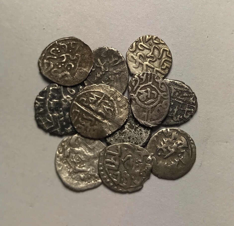 Rare genuine Islamic silver akce AKCE coin/Random Ottoman Empire 15th ...