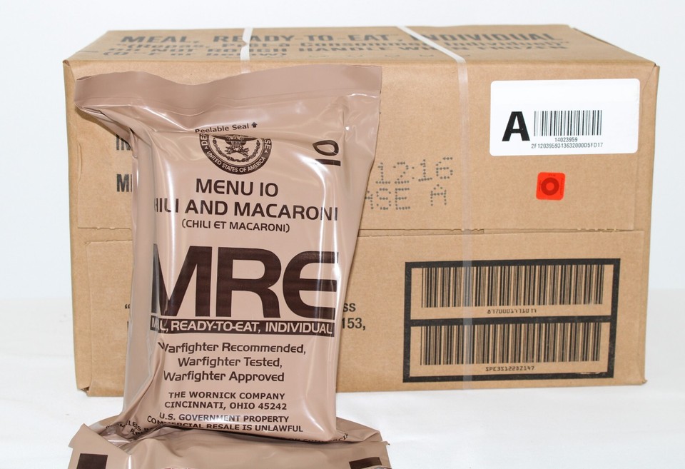 MRE U.S. Military Ready to Eat Meals INSP 2025 - Case, 1, 2, 4, 6 Pack ...