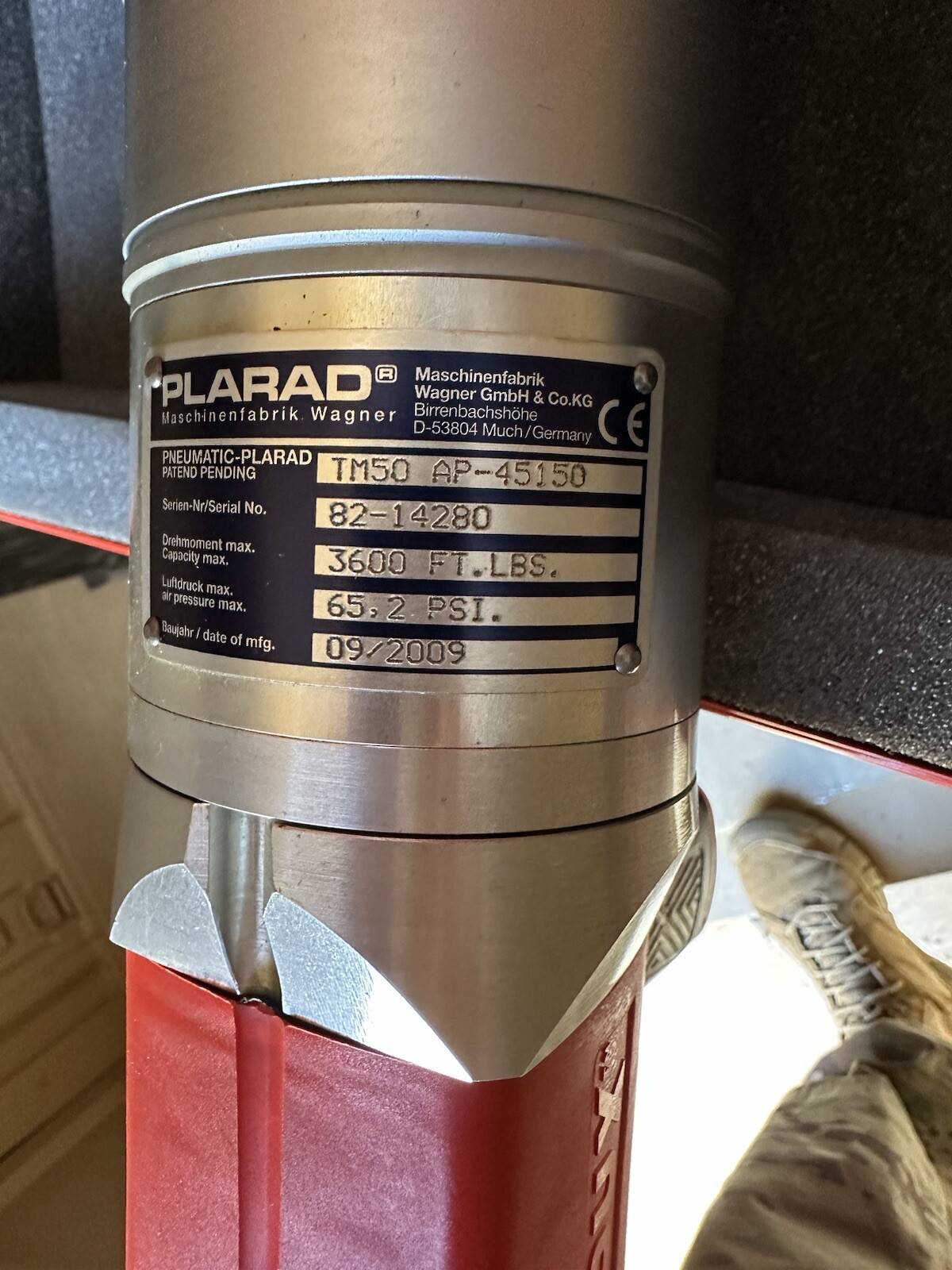 Pneumatic Torque Multiplier Sioux TM50AP-0775 TM Series Plarad for sale ...