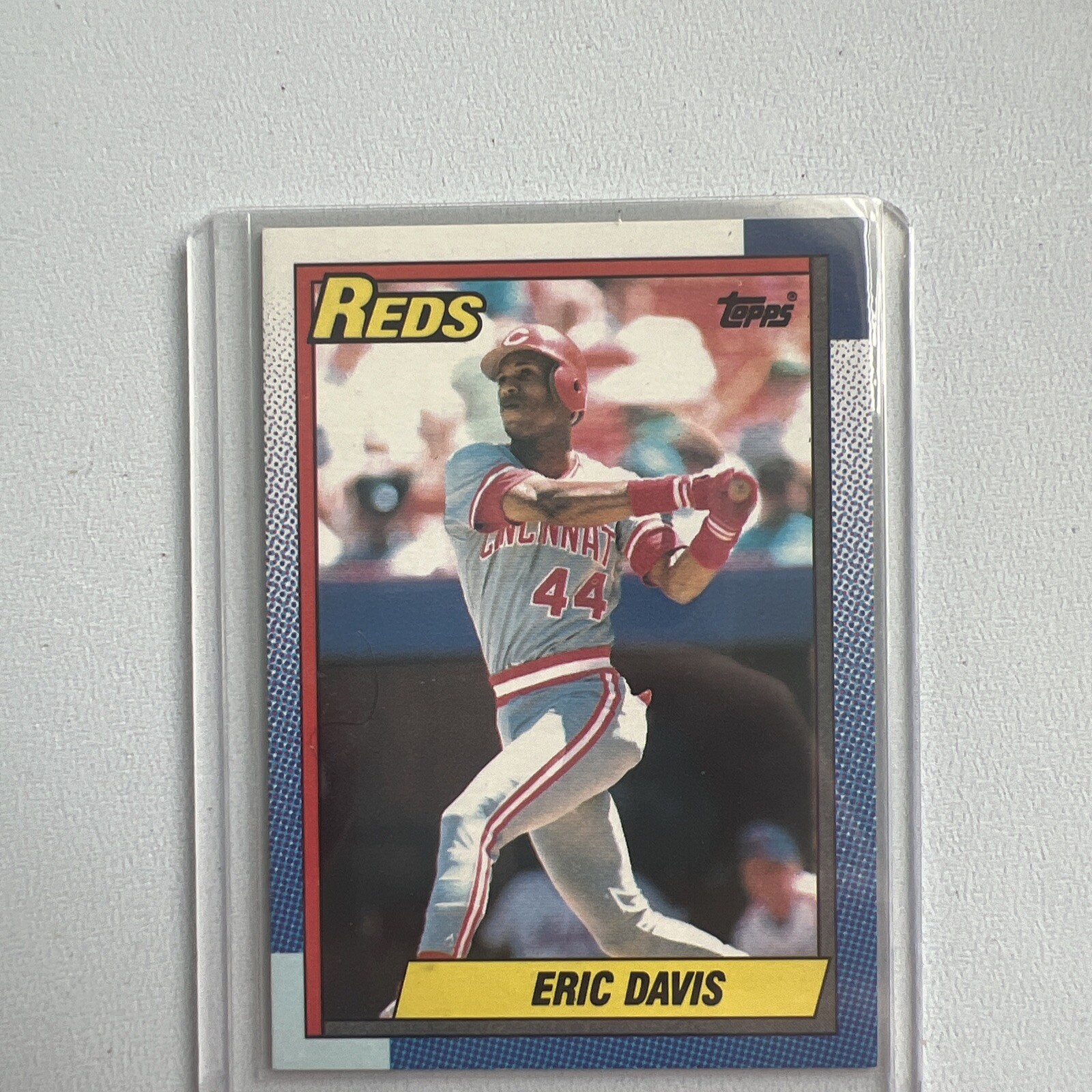 1990 Topps Eric Davis Baseball Card #260 Cincinnati Reds Set Break NM ...