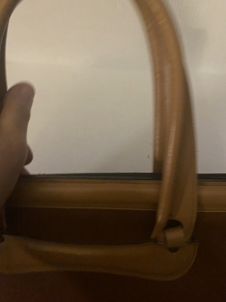 Bonwit Teller VINTAGE- 2 Toned Leather Tote Bag-by Michael Scott ...