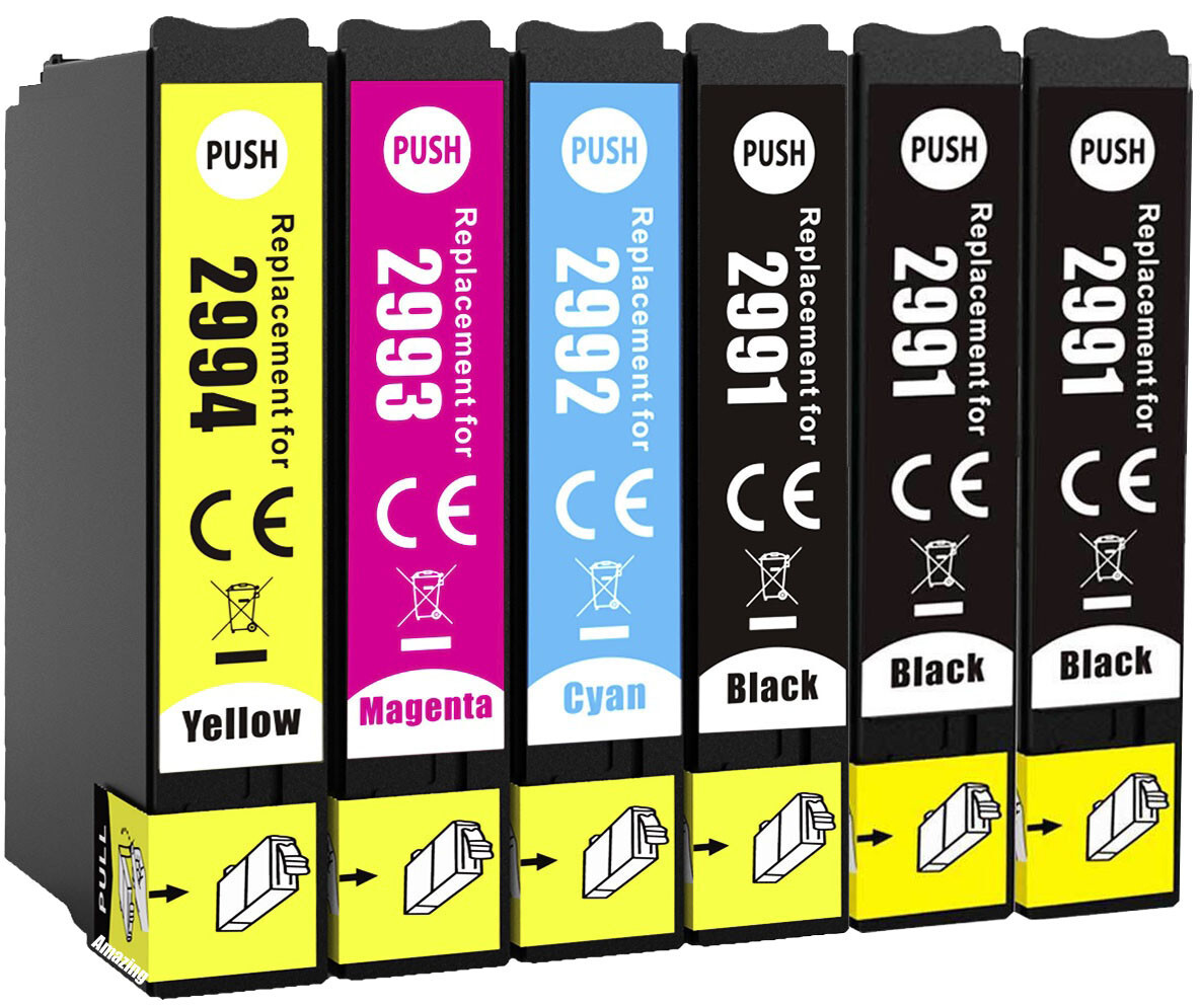 6 Ink Cartridges, For Use With Epson XP-255, XP-257, XP-352 XP-355 XP ...