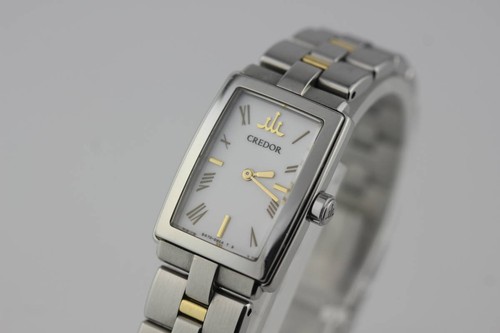 Seiko Credor Turquoise 5A70-0Ad0 18Kt / Ss Bracelet Montre Femmes | eBay