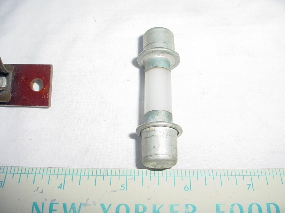 Vintage 3500 Ohm Glass Resistor W/ Mounting Bracket Fuse Like Resistor ...