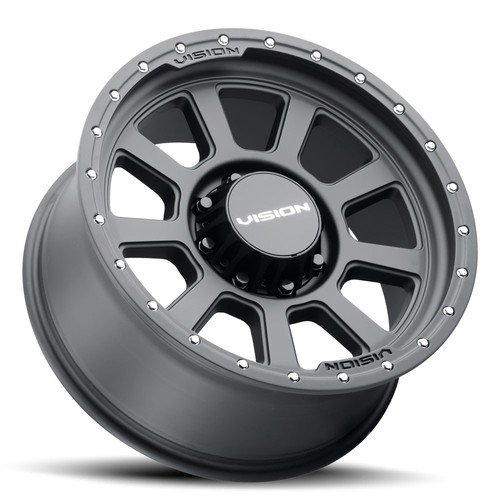 4-New 20" Vision 350 Ojos Wheels 20x9 6x5.5/6x139.7 0 Satin Black Rims ...