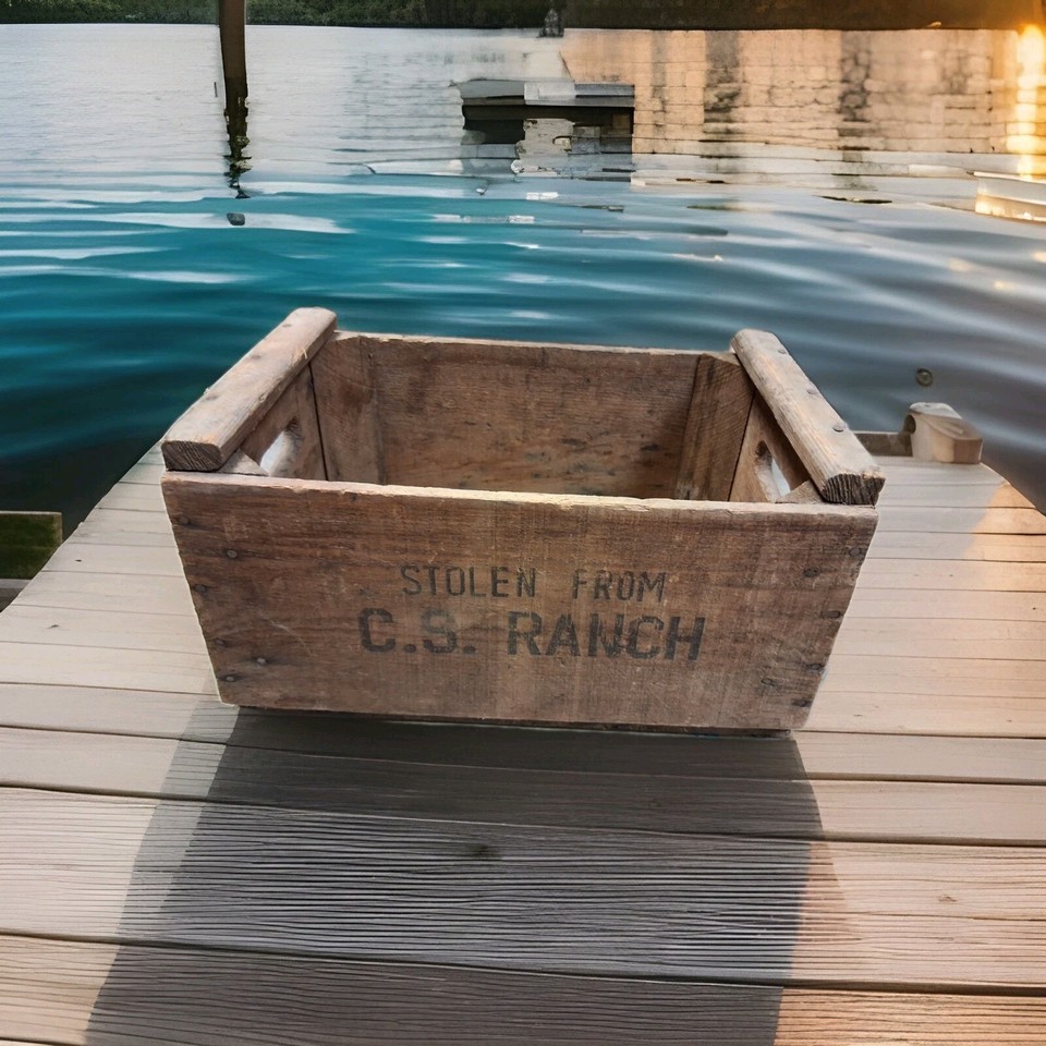 Antique Vintage "STOLEN FROM C.S.RANCH"~Wooden Crate - Beautiful ...