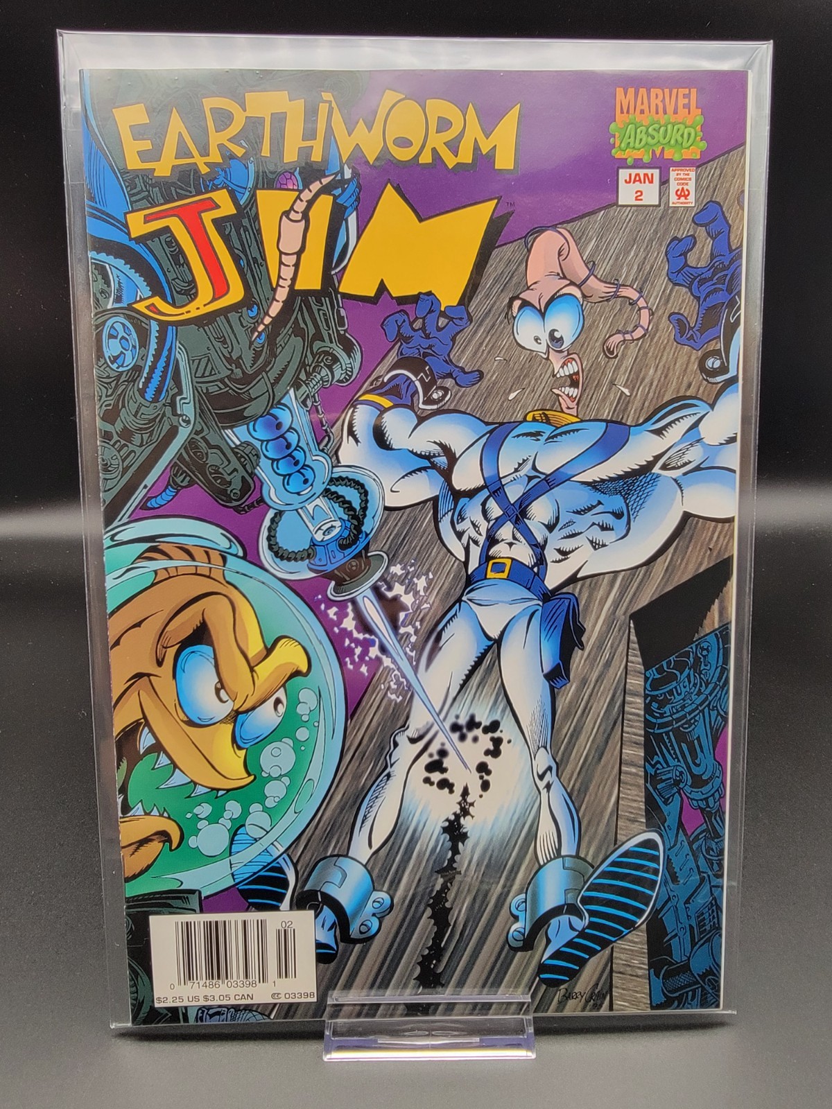 Earthworm Jim #2 (Marvel Comics January 1996) Newsstand | eBay