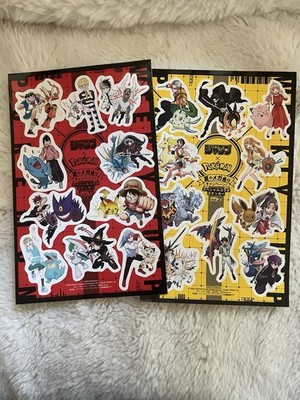 Pokemon x Weekly Shonen Jump Collaboration Sticker Set Vol 1 & 2 One ...