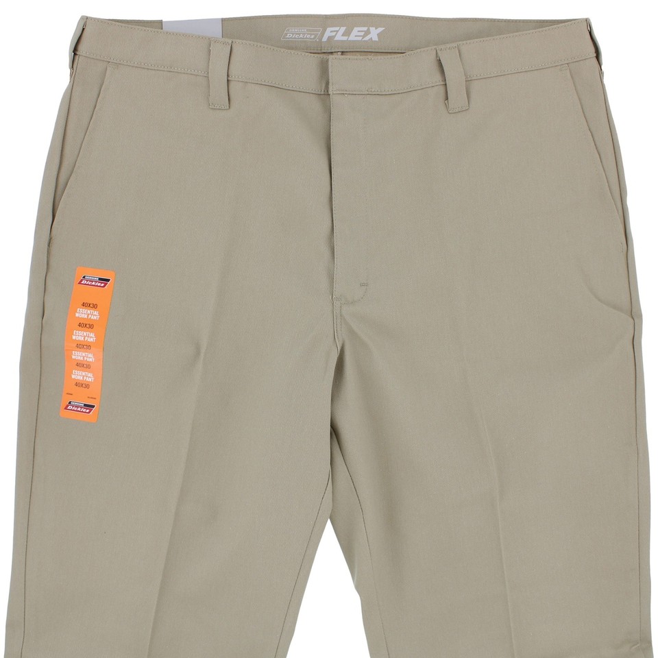 Dickies Mens Flex Pants Essential Work Pant, Regular Fit, Wrinkle ...