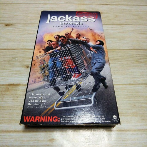 Jackass The Movie VHS Import MTV Rare Used 80s/90s Collectible | eBay
