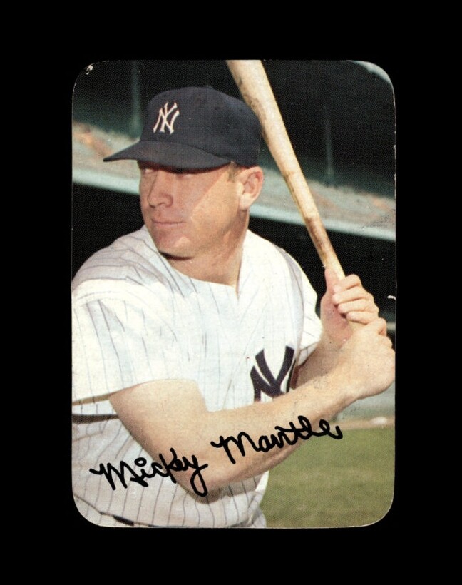 1969 Topps Super Set-Break # 24 Mickey Mantle VG-VGEX (crease) *GMCARDS ...