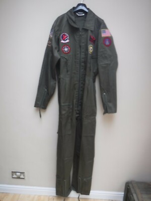 Genuine Coverall Fancy Dress Maverick / Goose TOP GUN Fighter Pilot ...